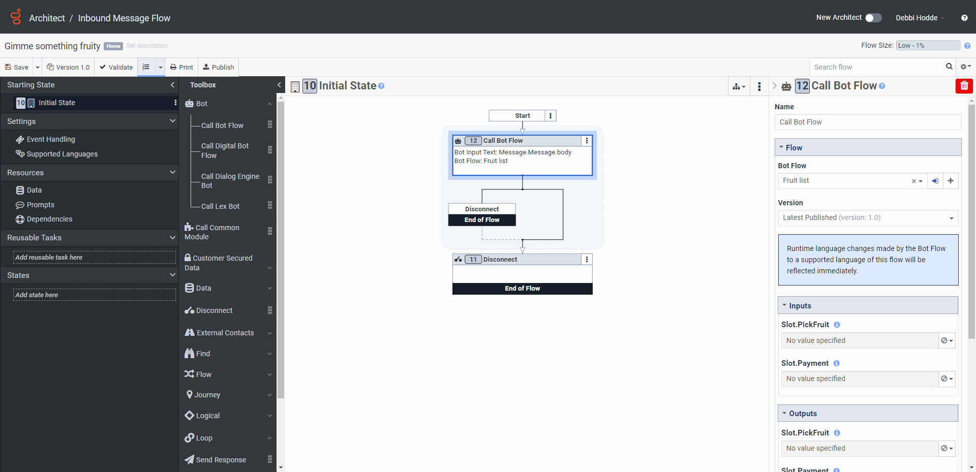 创建机器人流程并使用第三方 ASR 语法快速入门指南-Genesys 云资源中心